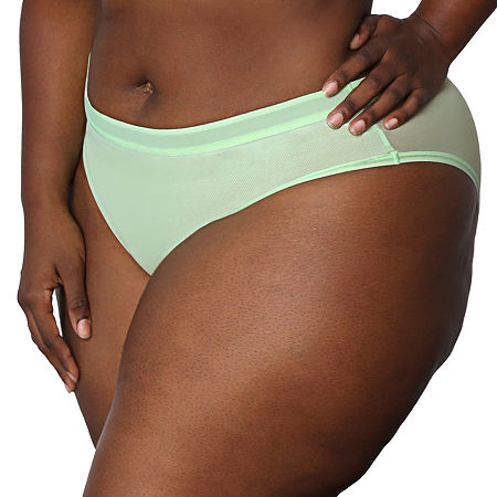 Click here for Curvy Couture Sheer Mesh High Cut Brief-1313  Larg... prices