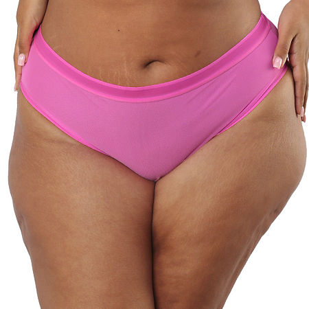 Click here for Curvy Couture Sheer Mesh High Cut Brief-1313  X-sm... prices