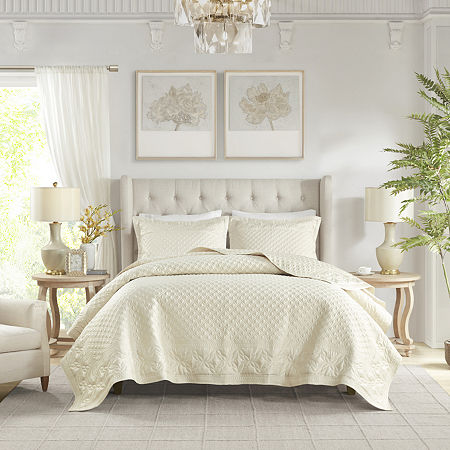 Closeout! Croscill Versailles 3-Pc. Quilt Set  Queen - Champagne