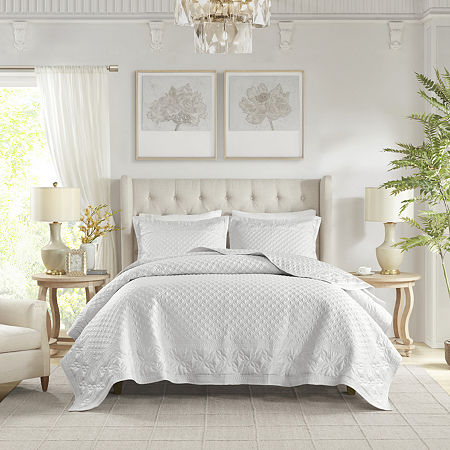 Closeout! Croscill Versailles 3-Pc. Quilt Set  King - Gray