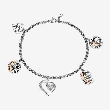 Click here for Footnotes Love Womens Crystal Pure Silver Over Bra... prices