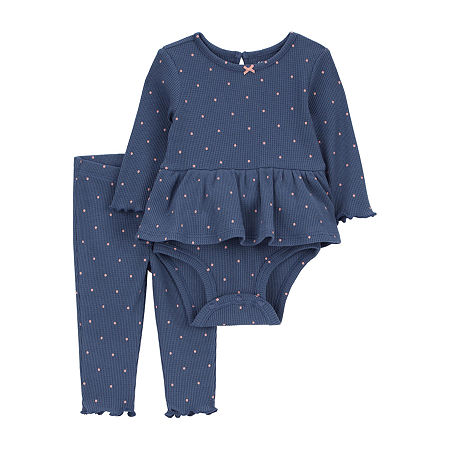 Click here for Carters Baby Girls 2-pc. Pant Set  3 Months  Blue prices