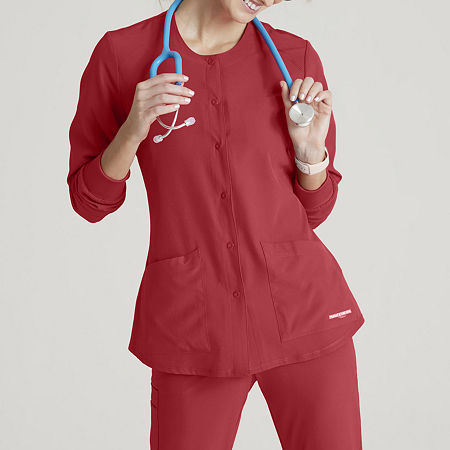 Click here for Skechers Sk401 Stability 2-Pocket Crewneck Snap-Fr... prices