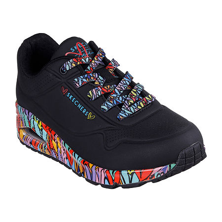 Click here for Skechers Uno Ravaged Love Womens Sneakers  7 Mediu... prices