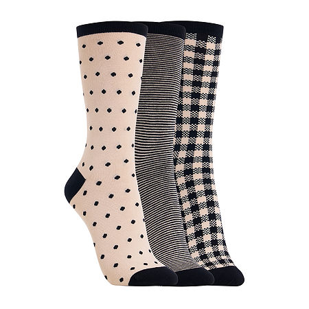 Click here for Clarks Womens 3 Pair Crew Socks  9-11  Multiple Co... prices