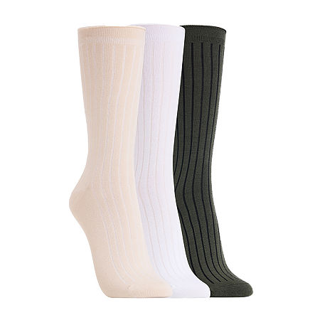 Click here for Clarks Womens 3 Pair Crew Socks  9-11  Black prices