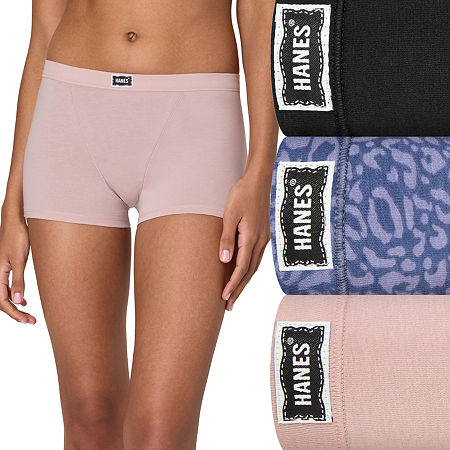 Click here for Hanes Womens 3 Pack Multi-Pack Boyshort Panty 45vo... prices