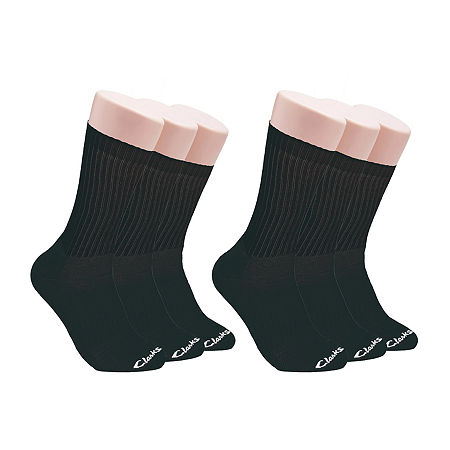 Click here for Clarks Mens 6 Pair Crew Socks  10-13  Black prices