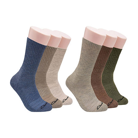Click here for Clarks Mens 6 Pair Crew Socks  10-13  Multiple Col... prices