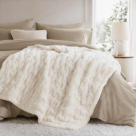 Click here for Madison Park Ruched Reversible Faux-Fur Throw  50... prices