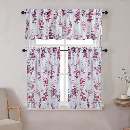 Click here for Adela 3-pc. Rod Pocket Window Tier  One Size  Purp... prices
