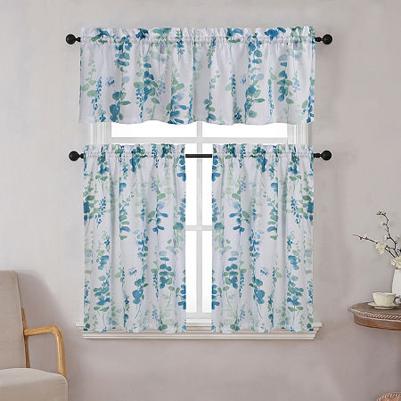 Click here for Adela 3-pc. Rod Pocket Window Tier  One Size  Blue prices