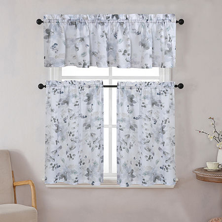Click here for Oliver 3-pc. Rod Pocket Window Tier  One Size  Gra... prices