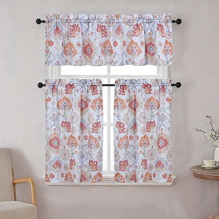 Click here for Aerin 3-pc. Rod Pocket Window Tier  One Size  Oran... prices