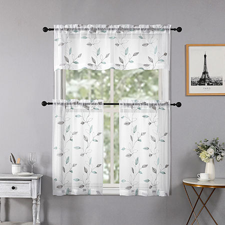 Click here for Regal Home Cedar 3-pc. Rod Pocket Window Tier  One... prices
