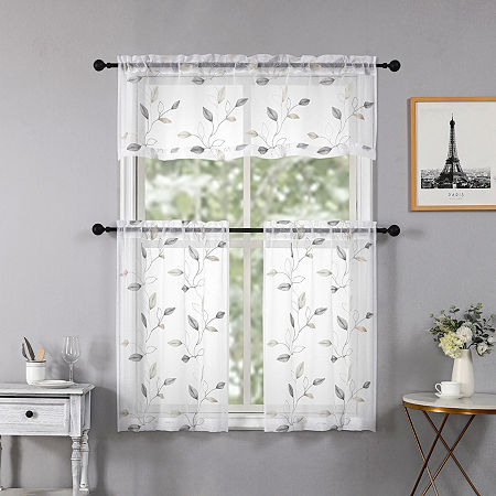 Click here for Regal Home Cedar 3-pc. Rod Pocket Window Tier  One... prices