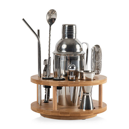 Legacy Lazy Susan Bar Tool Set  12 Piece - Bamboo