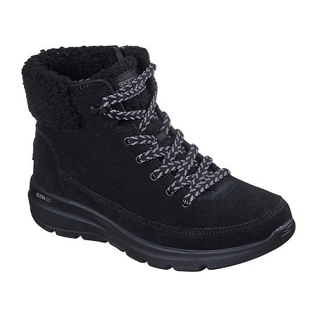 Click here for Skechers Womens Glacial Ultra Flat Heel Lace Up Bo... prices