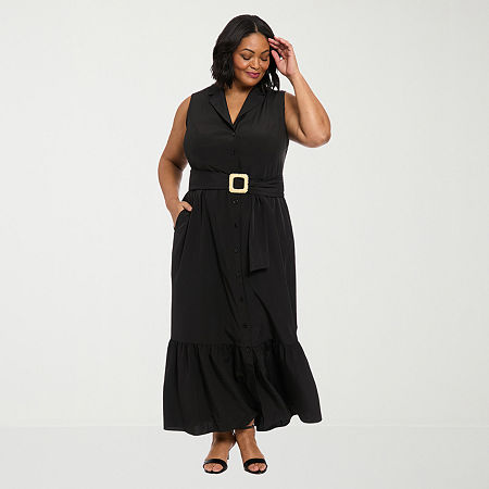 Click here for London Times Womens Sleeveless Plus Maxi Dress  3x... prices