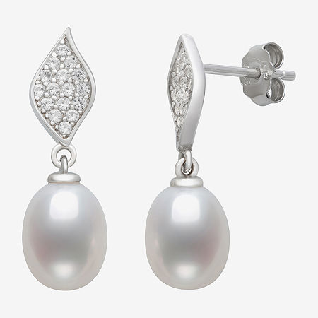 Click here for Womens White Cultured Freshwater Pearl Sterling Si... prices