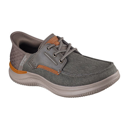 Skechers Mens Slip-Ins Relaxed Fit: Hasting - Niko Memory Foam Casual Sneakers from Finish Line - Brown