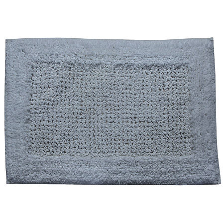 Click here for Naples Bath Rug Collection  One Size  Silver prices