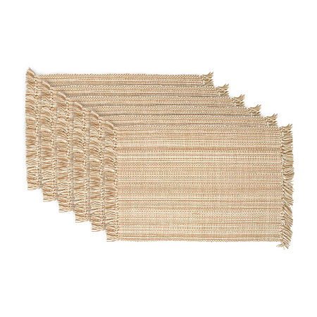 Click here for Design Imports Variegated Fringe 6-pc. Placemat  O... prices