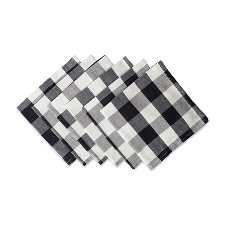 Click here for Buffalo Check Napkin  Set of 6 - Black prices