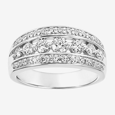 Click here for Womens 9M 1 CT. Lab Created White Moissanite Sterl... prices