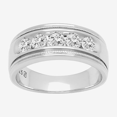 Click here for Mens 9M 1 CT. Lab Created White Moissanite Sterlin... prices