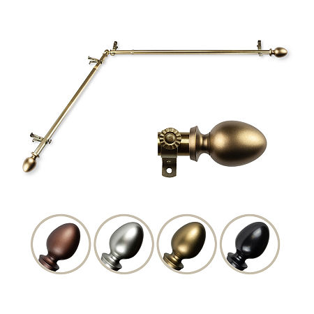 Click here for Rod Desyne Emeka Corner 3/4 IN Adjustable Curtain... prices