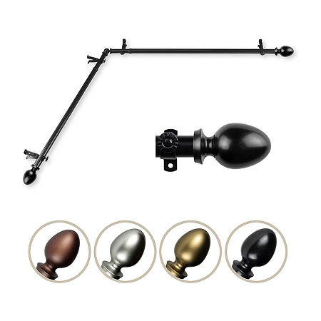 Click here for Rod Desyne Emeka Corner 3/4 IN Adjustable Curtain... prices