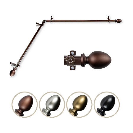 Click here for Rod Desyne Emeka Corner 3/4 IN Adjustable Curtain... prices