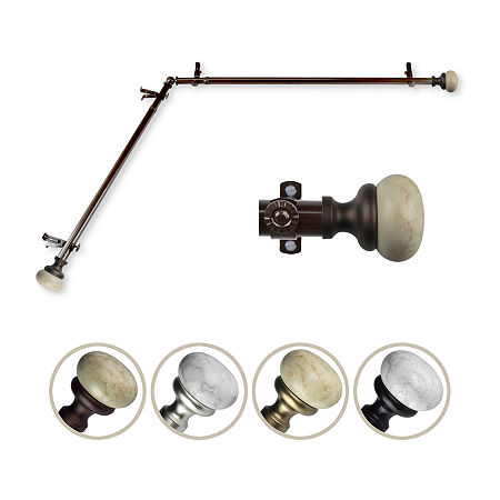 Click here for Rod Desyne Merlyn Corner 3/4 IN Adjustable Curtain... prices