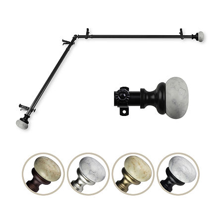 Click here for Rod Desyne Merlyn Corner 3/4 IN Adjustable Curtain... prices