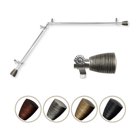 Click here for Rod Desyne Tarzan Corner 3/4 IN Adjustable Curtain... prices