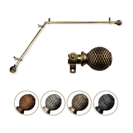 Click here for Rod Desyne Ozana Corner 3/4 IN Adjustable Curtain... prices