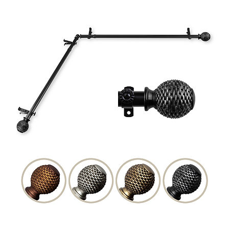 Click here for Rod Desyne Ozana Corner 3/4 IN Adjustable Curtain... prices