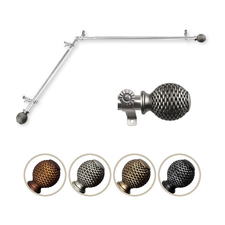Click here for Rod Desyne Ozana Corner 3/4 IN Adjustable Curtain... prices