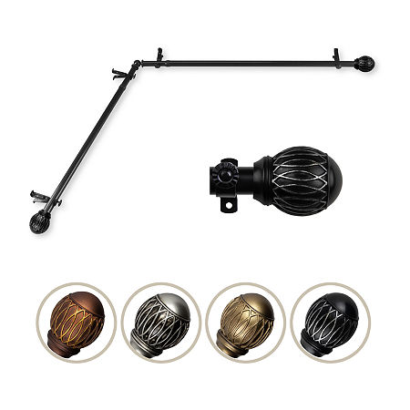 Click here for Rod Desyne Tyoma Corner 3/4 IN Adjustable Curtain... prices