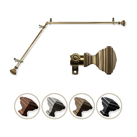 Click here for Rod Desyne Eudora Corner 3/4 IN Adjustable Curtain... prices