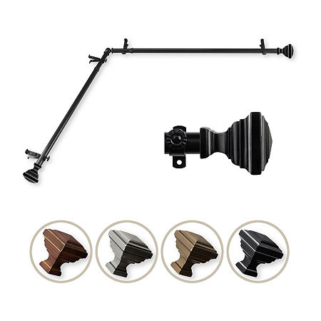 Click here for Rod Desyne Eudora Corner 3/4 IN Adjustable Curtain... prices
