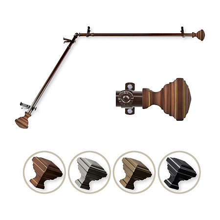 Click here for Rod Desyne Eudora Corner 3/4 IN Adjustable Curtain... prices