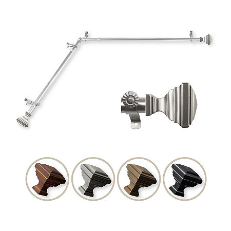 Click here for Rod Desyne Eudora Corner 3/4 IN Adjustable Curtain... prices