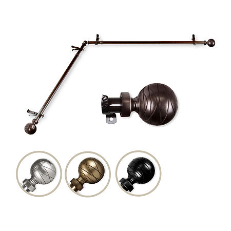Click here for Rod Desyne Arman Corner 3/4 IN Adjustable Curtain... prices