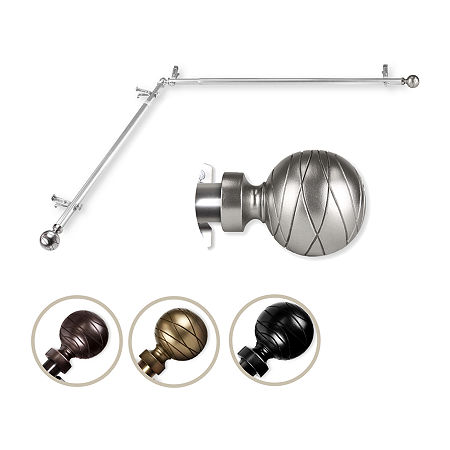 Click here for Rod Desyne Arman Corner 3/4 IN Adjustable Curtain... prices