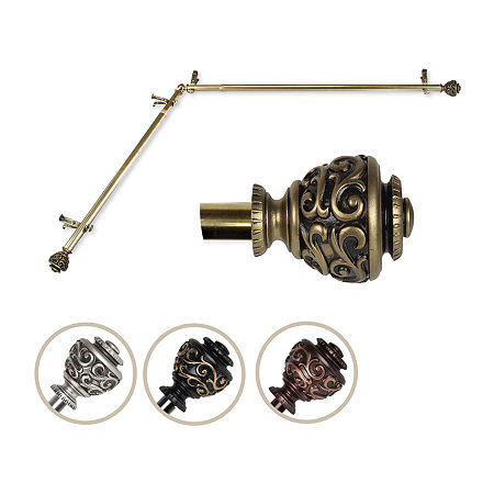 Click here for Rod Desyne Eleanor Corner 3/4 IN Adjustable Curtai... prices
