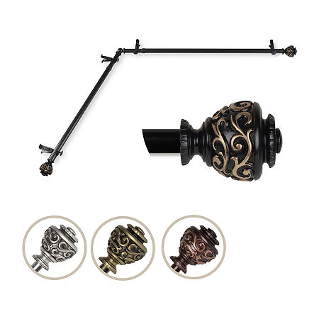 Click here for Rod Desyne Eleanor Corner 3/4 IN Adjustable Curtai... prices