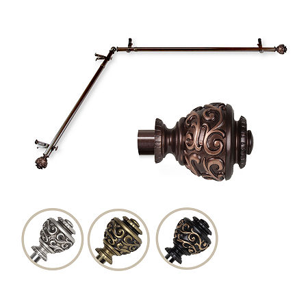Click here for Rod Desyne Eleanor Corner 3/4 IN Adjustable Curtai... prices