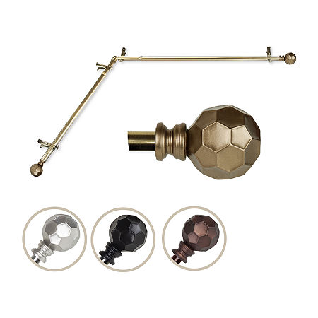 Click here for Rod Desyne Christiano Corner 3/4 IN Adjustable Cur... prices